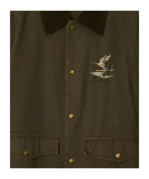 Burberry Logo Embroidered Field Jacket