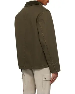Burberry Logo Embroidered Field Jacket