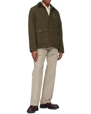 Burberry Logo Embroidered Field Jacket