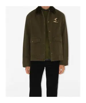Burberry Logo Embroidered Field Jacket