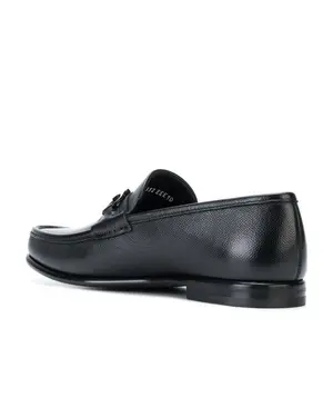 FERRAGAMO Gancini Loafers - Black