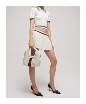 Gucci Gg Extra Fine Jacquard Polo Shirt With Web Trim