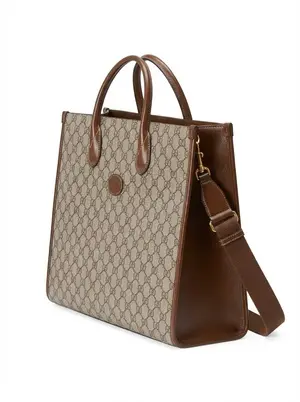 Gucci Gg Supreme Canvas Tote Bag - Nude