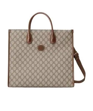 Gucci Gg Supreme Canvas Tote Bag - Nude