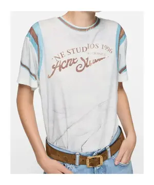 Acne Studios Logo Printed Crewneck T-shirt - No