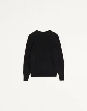 Valentino Garavani Wool Jumper With Ruched Bow Detail