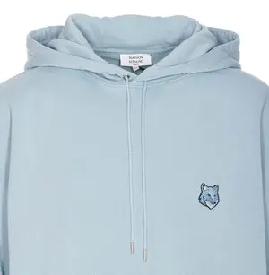 Maison Kitsuné Bold Fox Head Patch Drawstring Hoodie