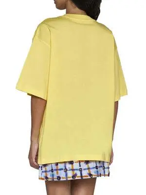 Marni Logo Print Crewneck T-shirt