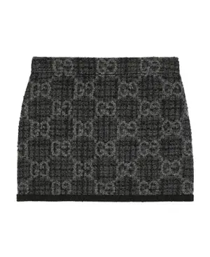 Gucci Gg Tweed Skirt