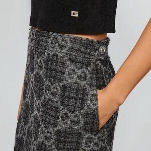 Gucci Gg Tweed Skirt