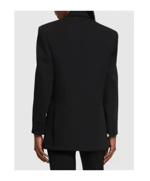 Valentino Garavani Double-breasted Suit Jacket With Notched Lapel