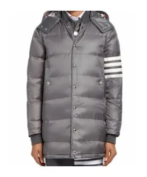 Thom Browne Striped Padded Hooded Jacket