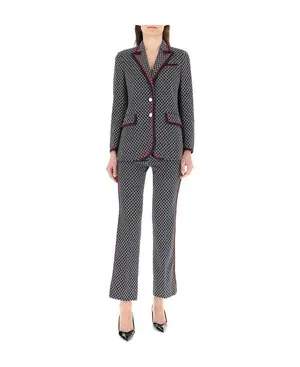 Gucci Gg Monogram Cropped Flared Trousers