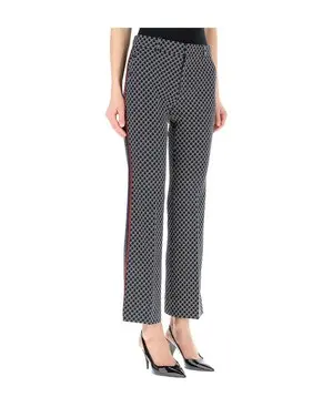 Gucci Gg Monogram Cropped Flared Trousers