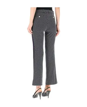 Gucci Gg Monogram Cropped Flared Trousers