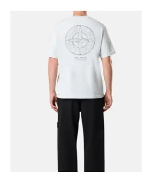 Stone Island Print Regular-fit T-shirt - Sky-blue