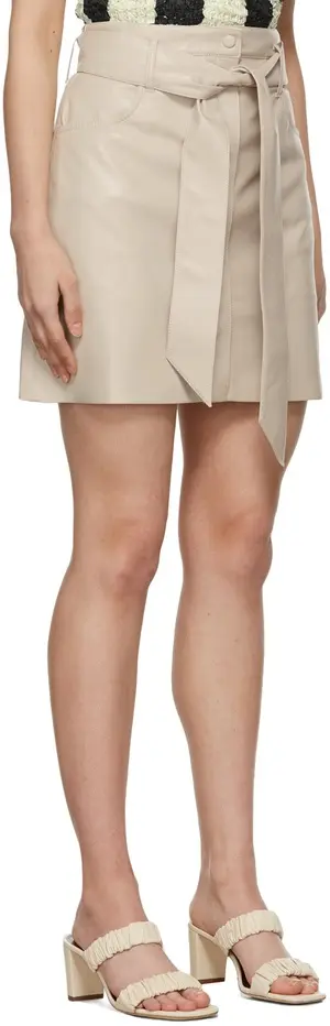 Nanushka A-shaped Mini Skirt With Belt Detail