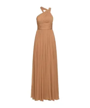 Michael Kors One-shoulder Extra-long Dress - Brown