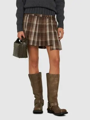 Acne Studios Square-toed Short Boots With Metal Ring Detail