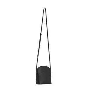 THE ROW Annie Crossbody Bag In Leather - Black