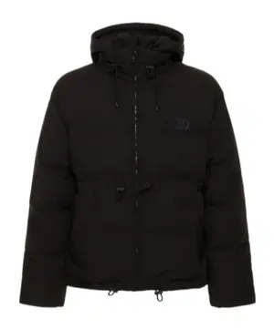 Valentino Garavani Logo Detail Down Jacket With Drawstring