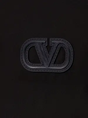 Valentino Garavani Logo Detail Down Jacket With Drawstring