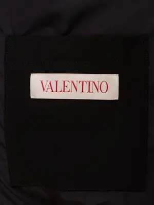 Valentino Garavani Logo Detail Down Jacket With Drawstring