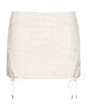 DION LEE Leather Miniskirt