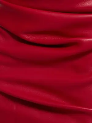 Versace Sleeveless Ruched Dress With Back Slit