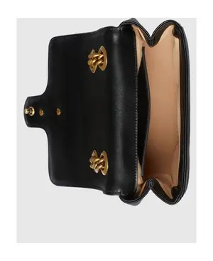 Gucci Gg Marmont Matelassé Shoulder Bag - Black