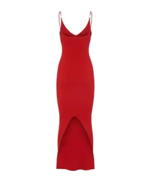 Versace Sleeveless Maxi Dress With Pin Detail