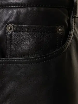 REFORMATION Leather Maxi Skirt