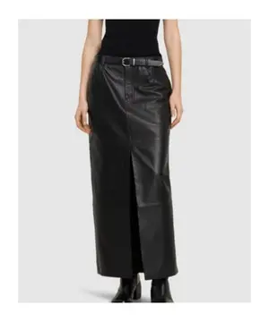 REFORMATION Leather Maxi Skirt