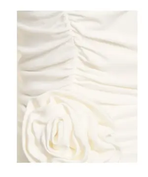 Magda Butrym One Shoulder Blouse With Flower Applique