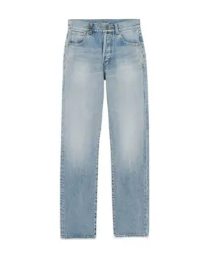 Saint Laurent Cassandre Straight Leg Jeans