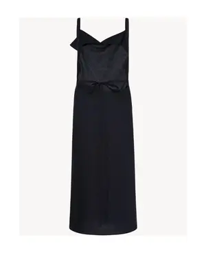 THE ROW Wool Suit Fabric Draped Dress