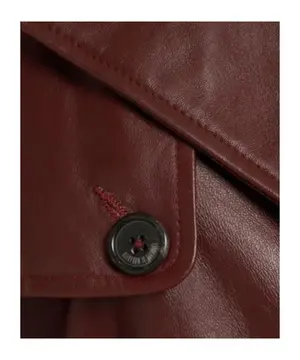 Giuseppe Di Morabito Double-breasted Leather Trench Coat