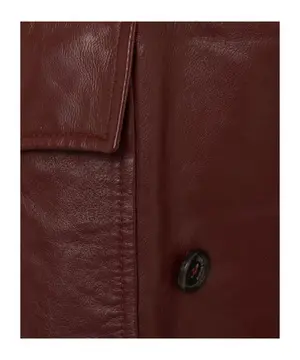 Giuseppe Di Morabito Double-breasted Leather Trench Coat