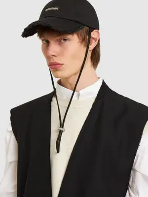 Jacquemus Baseball Cap With Distressed Details