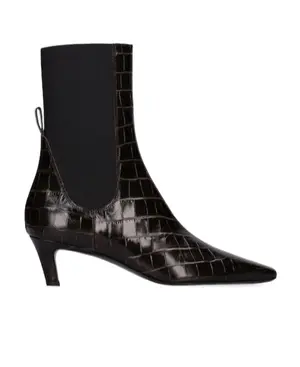 TOTEME Logo Embossed Booties