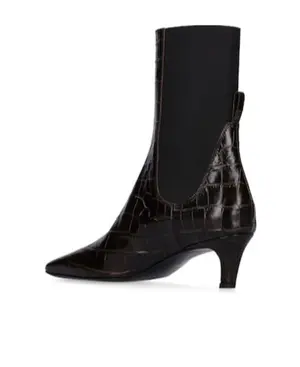 TOTEME Logo Embossed Booties