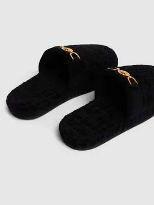 Versace Logo Detail Slippers