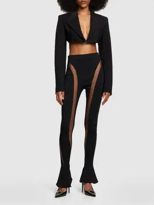 MUGLER Tulle Leggings
