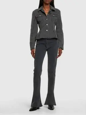 Magda Butrym Low-rise Trumpet Jeans - Black