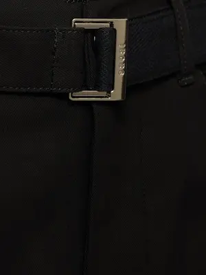 Sacai Cotton Twill Belted Cargo Pants