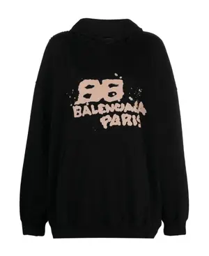 Balenciaga Bb Icon Hand-drawn Hoodie