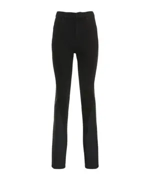 MUGLER Stitch Detail Denim Trousers