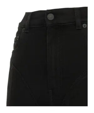MUGLER Stitch Detail Denim Trousers
