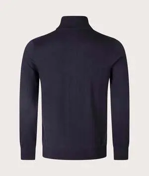 Paul Smith Zip Cardigan With Logo Patch