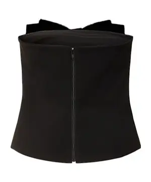 SELF-PORTRAIT Embellished Bow Tube Top